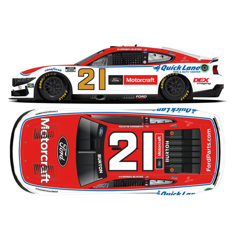 21 Harrison Burton, Motorcraft, - FOIL NUMBER, 1/24 CUP 2024 ELITE