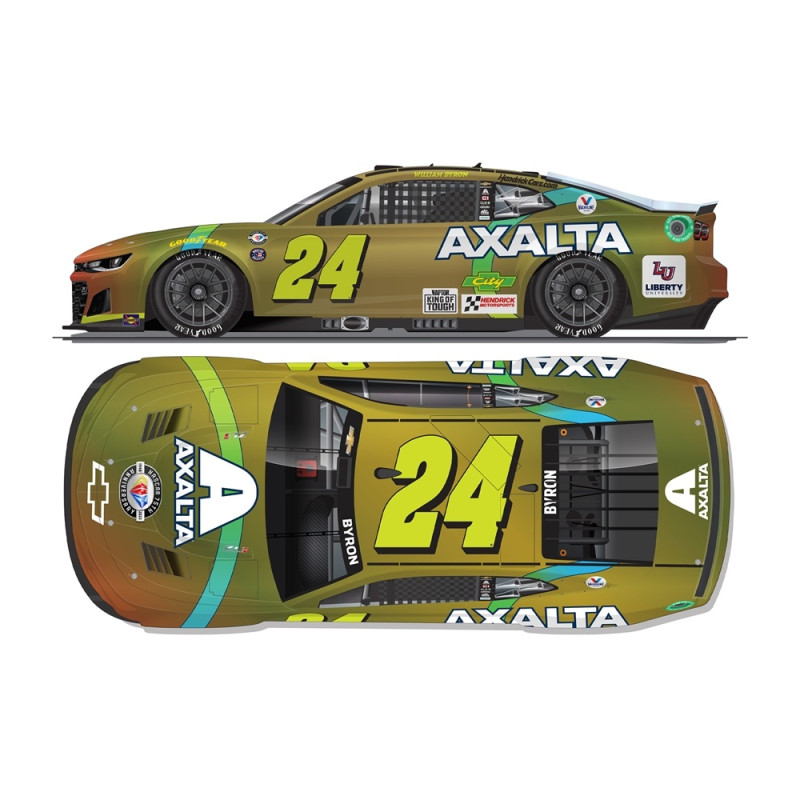 24 William Byron, Axalta Darlington Throwback, 1/24 CUP 2023 ELITE 24 William Byron, Axalta Darlington Throwback, 1/24 CUP 2023 ELITE